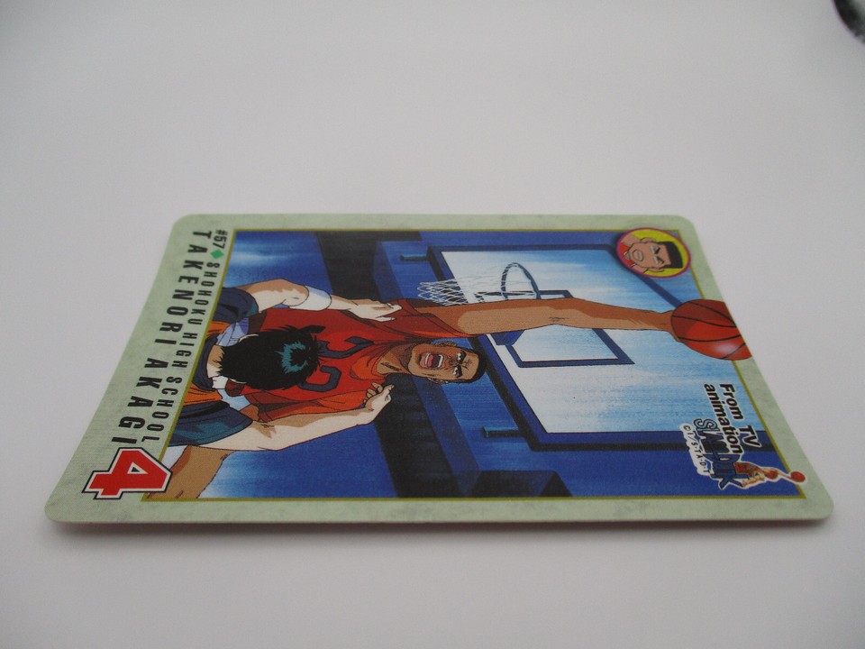 Takenori Akagi Block #57 SLAM DUNK Card animation BNADAI 1994 Carddas Japan A1 | eBay