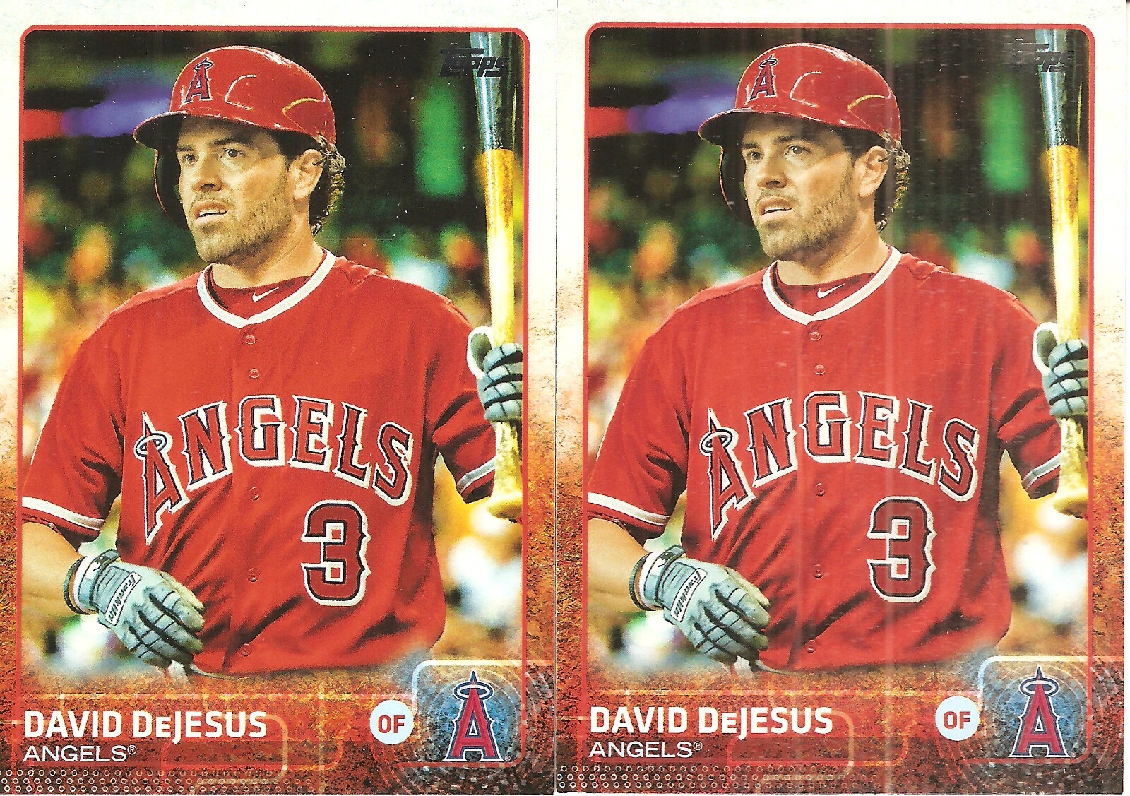 2 CARD BASEBALL CARD LOT OF DAVID DEJESUS 700 | eBay