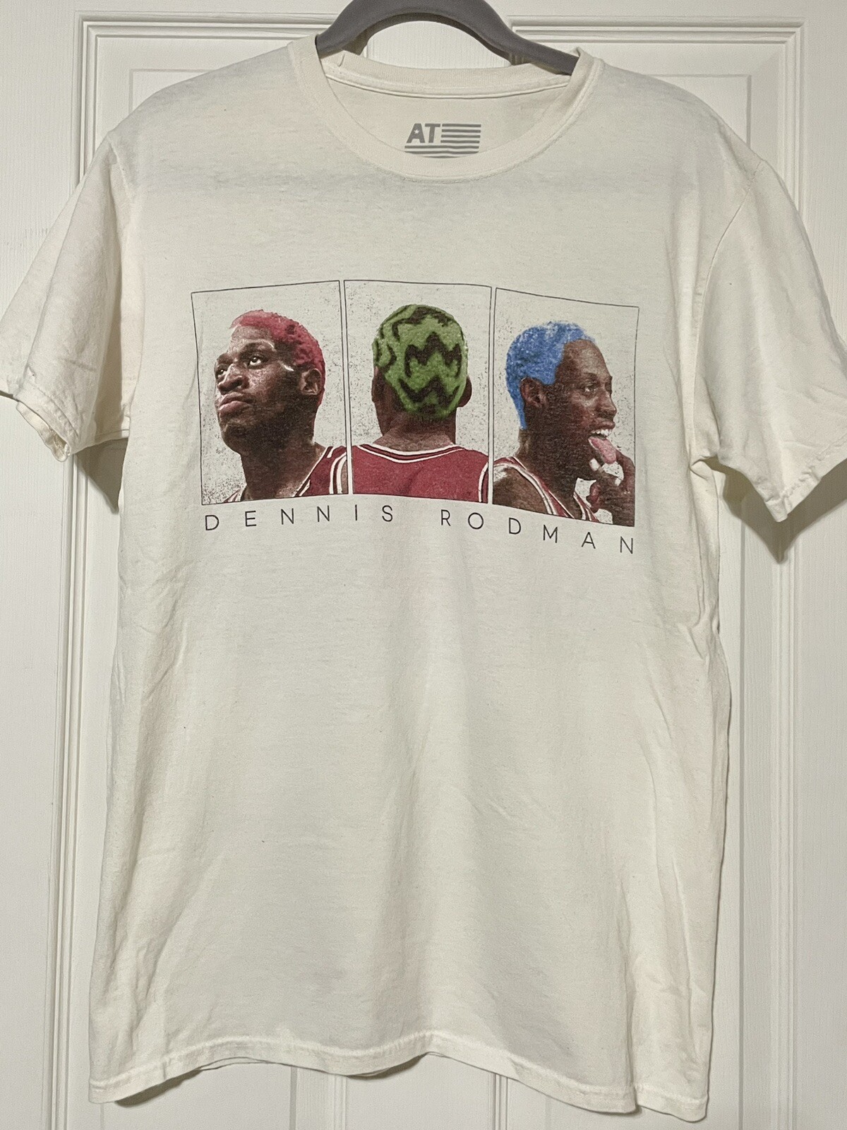 NBA Vintage Graphic Dennis Rodman Double Sided Bulls … - Gem