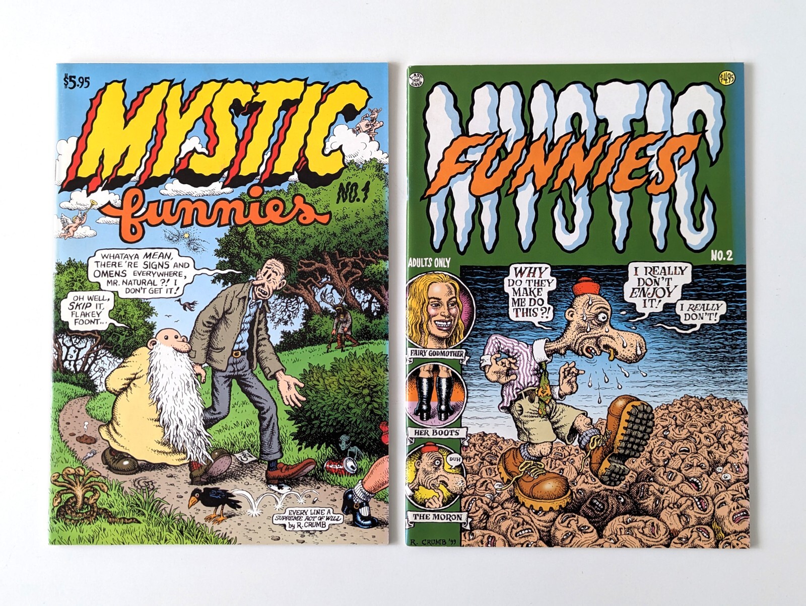 Mystic Funnies #1-2 Robert Crumb - Underground Comics 1st Print Comix ...
