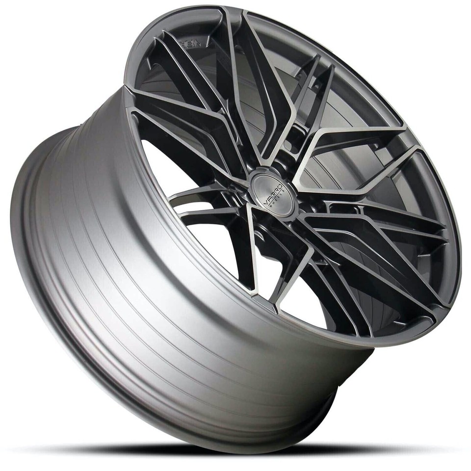 VARRO VD45X BRUSHED TITANIUM WHEELS CORVETTE C6 C7 Z06 GRAND SPORT ...