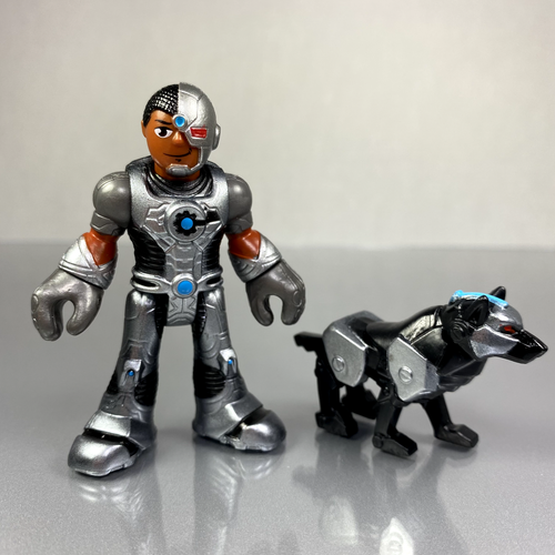 Imaginext DC Super Friends CYBORG & ROBO DOG figures from Black Flash ...