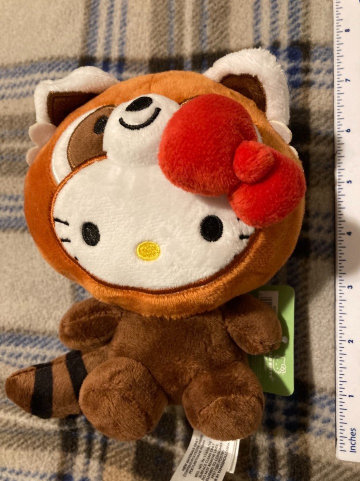 Sanrio Hello Kitty Red Panda Raccoon Jungle Dress Up Plush 6" | eBay