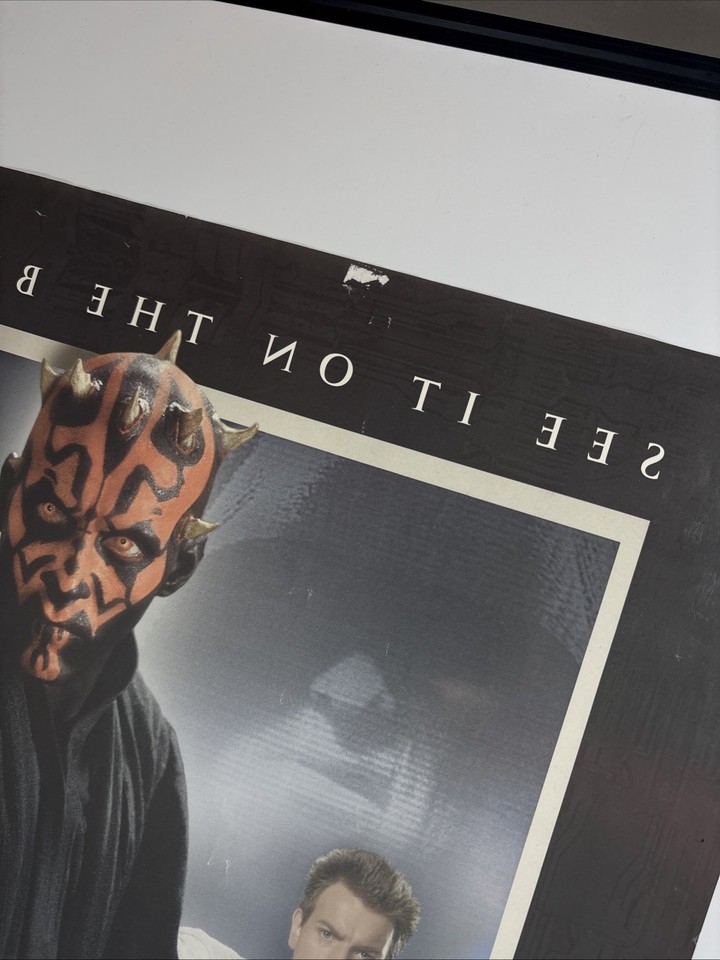 Original STAR WARS EPISODE I 3D Phantom Menace Movie Poster 27x40 ...