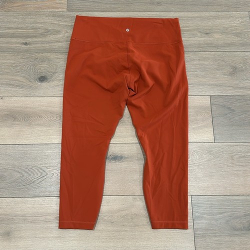 LULULEMON Aztec Brick Wunder Train High Rise Active Workout Leggings ...