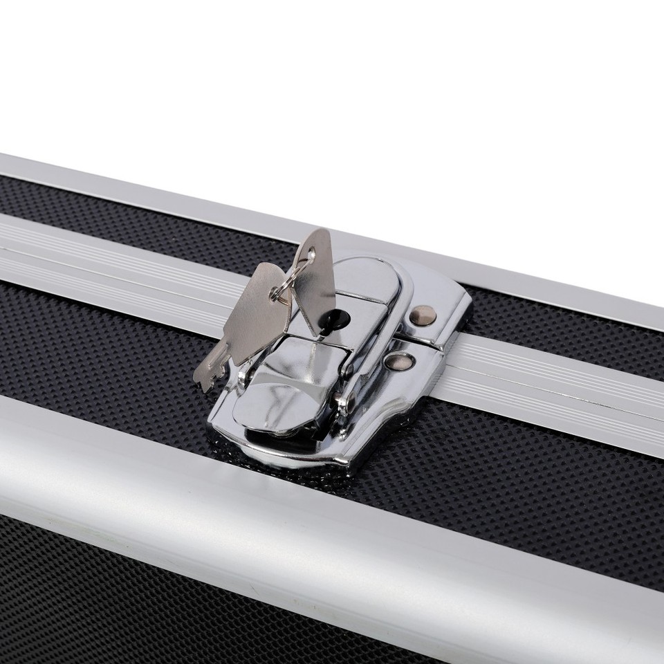 Aluminum New Framed Locking Gun Pistol Lock Box Hard Storage Carry Case ...