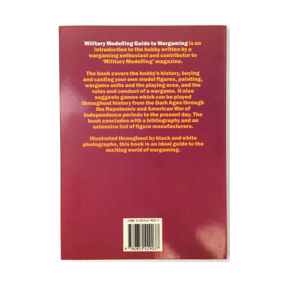 Argus Books Wargame Book Military Modelling Guide to Wargaming EX ...