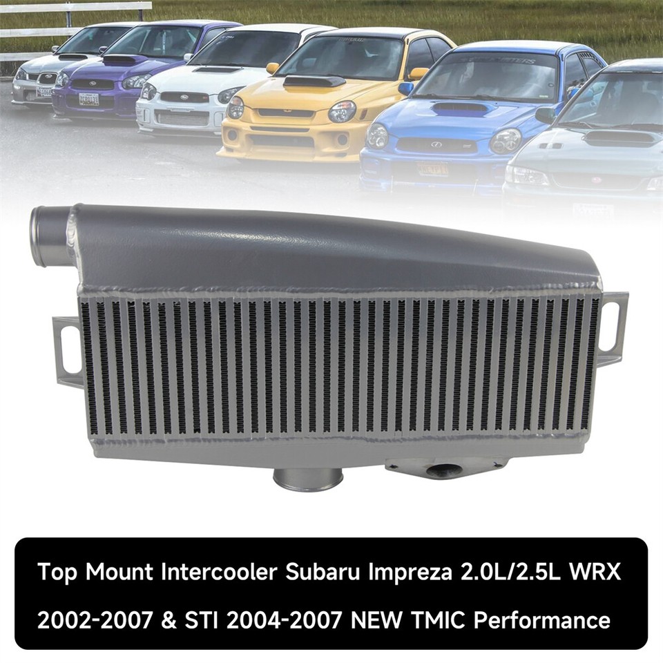 Top Mount Intercooler For Subaru Impreza 2.0L 2.5L WRX 02-07 & STI 04 ...