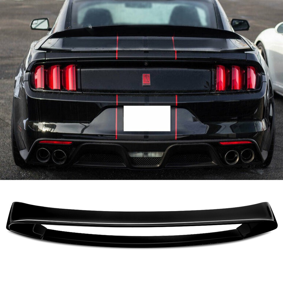 Rear Trunk Spoiler Wing Lip Gloss Black Fit For Ford Mustang GT350 ...
