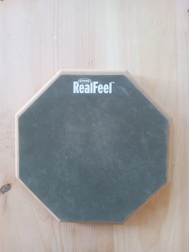 Evans RealFeel Drum Pad Gray 12 in. Good Condition Practice Drum Pad | eBay