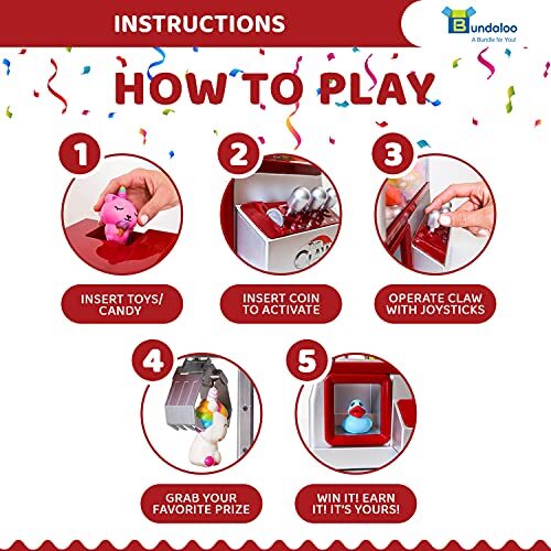 Claw Machine Arcade Game with Sound, Cool Fun Mini The Original Claw W ...