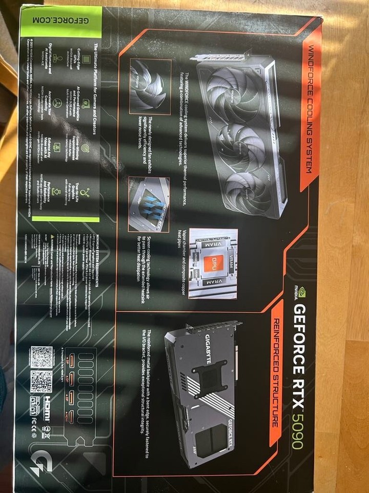 GIGABYTE GeForce RTX 5090 32GB GDDR7 PCIe 5.0 Graphics Brand new in box ...