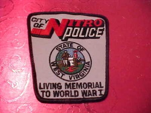NITRO WEST VIRGINIA POLICE PATCH SHOULDER SIZE UNUSED | eBay