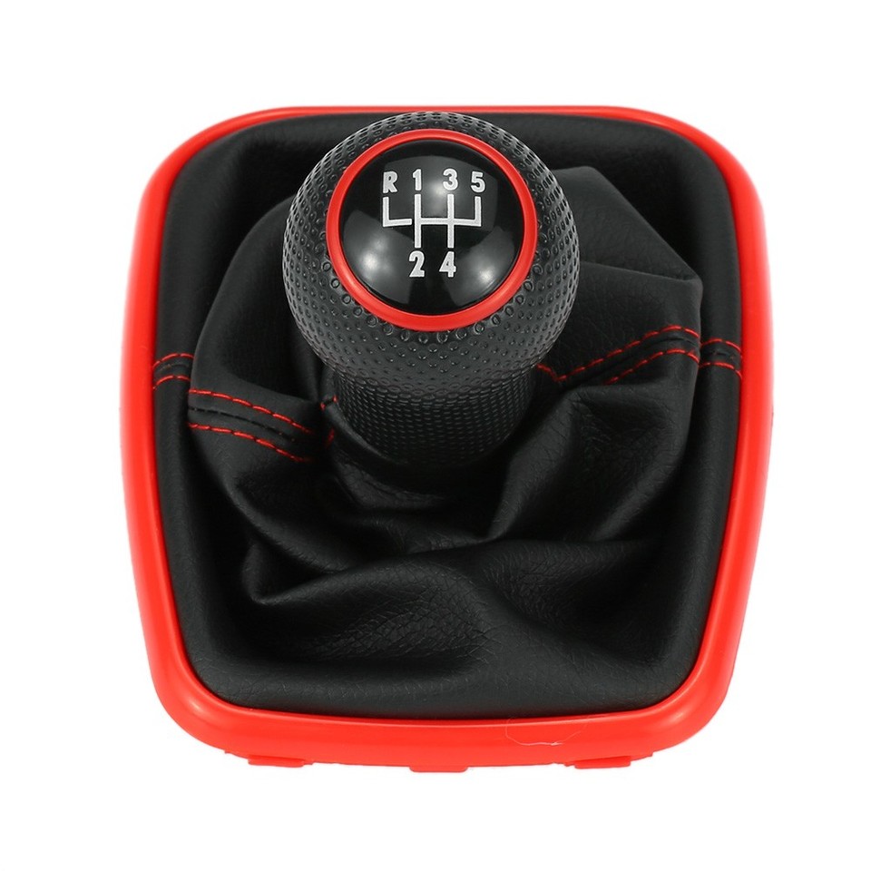 .5 Speed Gear Shift Knob Gaitor Boot PU Leather For GTi MK4 | eBay ...