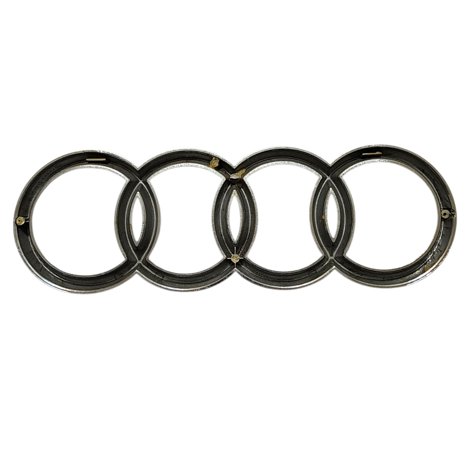 Audi Logo Emblem Plastic Chrome 10"x3" | eBay