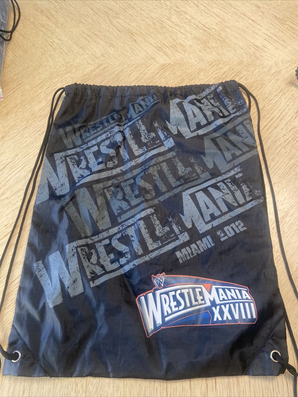 Wrestlemania XXVIII 28 Miami 2012 Drawstring Bag WWE | eBay