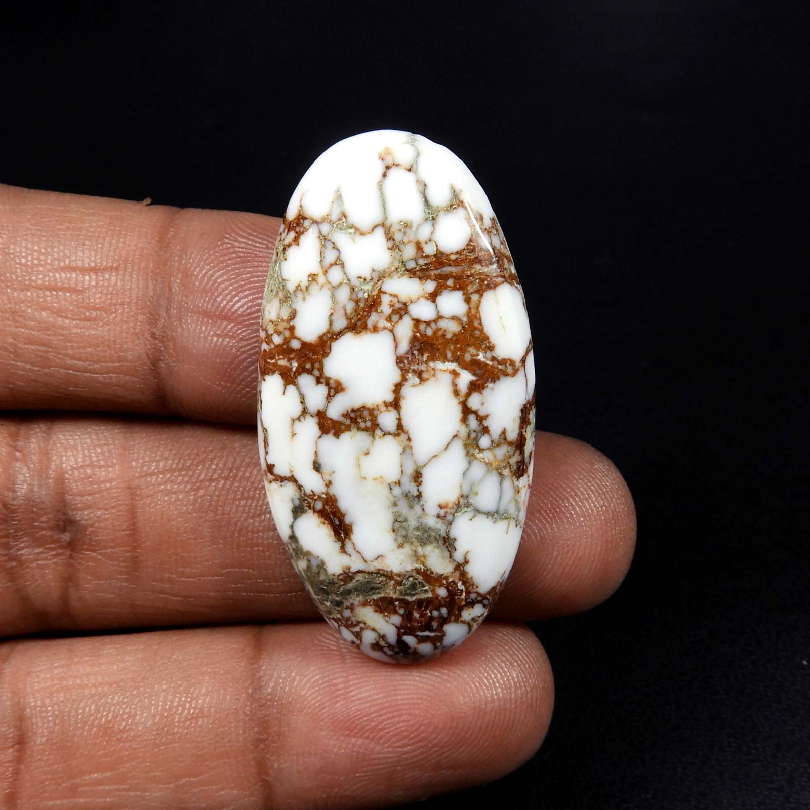 Natural Wild Horse Jasper Cabochon Oval Brown Magnesite Gemstone 38 Cts ...