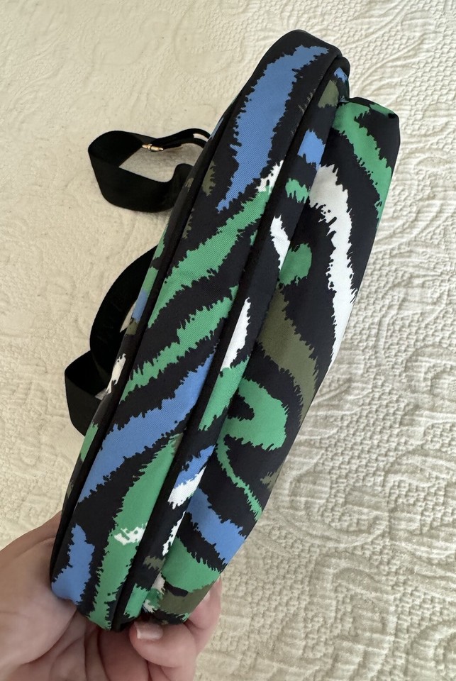 Diane Von Furstenberg~DVF Target Disco Zebra Green Utility Crossbody ...