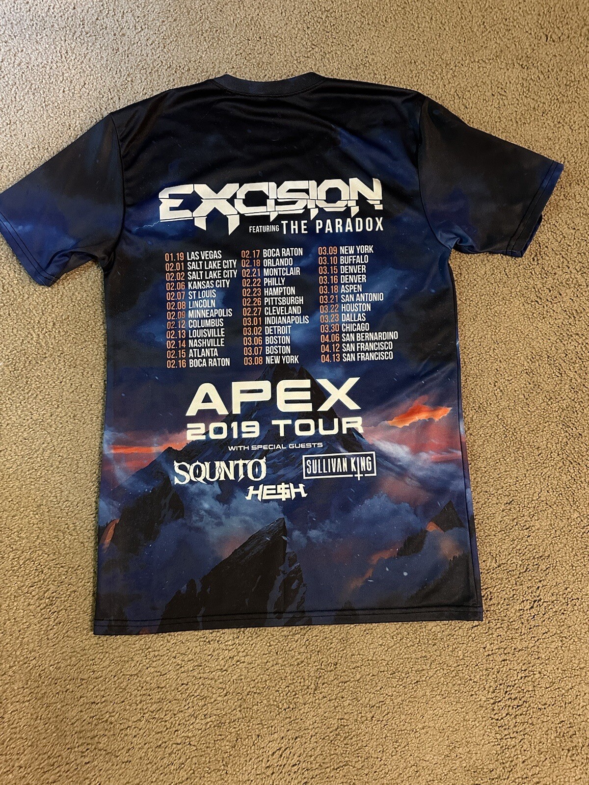 Excision Apex Tour 2019 Micro-Poly Rave EDM All Over Print Shirt Adult ...