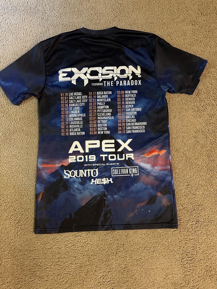Excision Apex Tour 2019 Micro-Poly Rave EDM All Over Print Shirt Adult ...