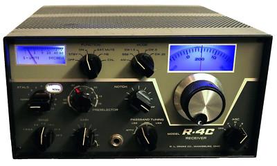 DRAKE R-4C HF AM SSB HF RECEIVER WITH CAPACITOR + SHERWOOD UPGRADES ...