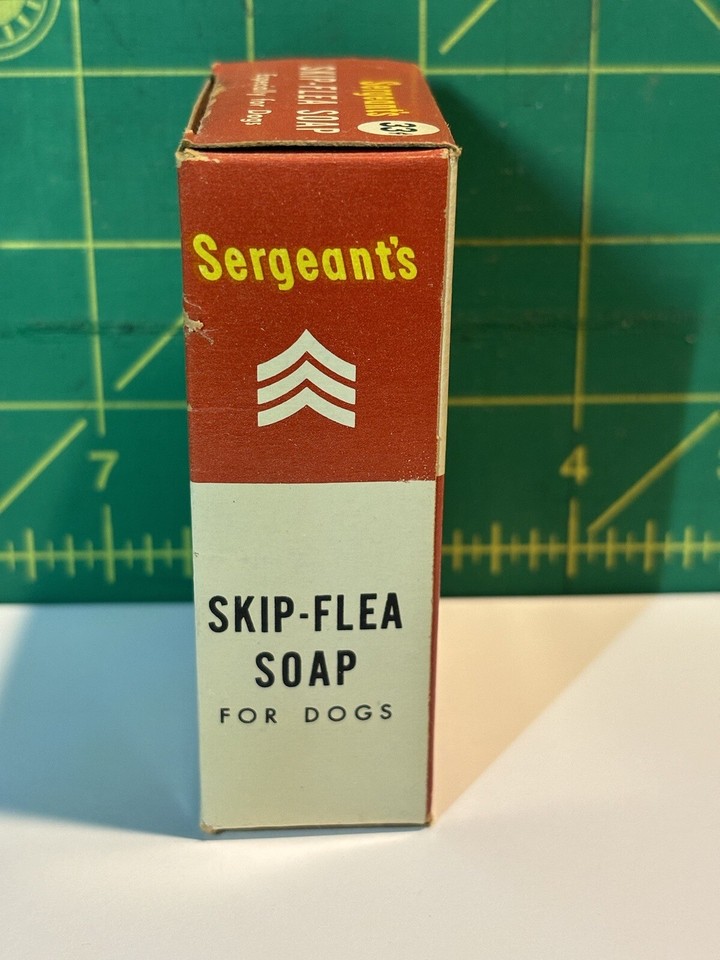 Vintage 1950s Sergeants Skip Flea Soap Bar In Box Dog Never Opened | eBay