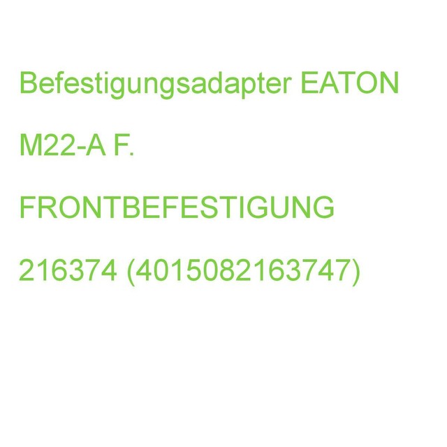 Eaton M22-a Befestigungsadapter 216374 online kaufen | eBay