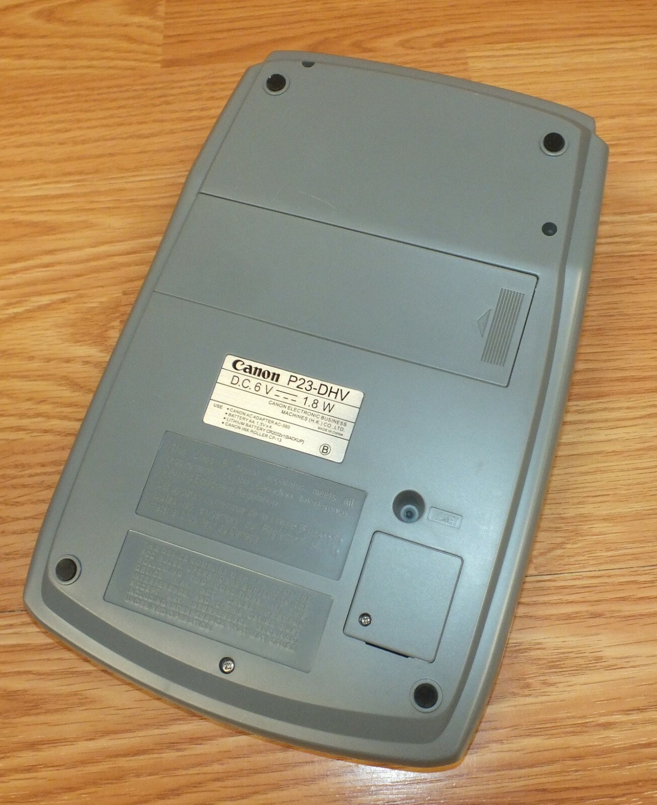 Canon (P23-DHV) Battery Powered 2 Color 12 Digit Desk Printing ...