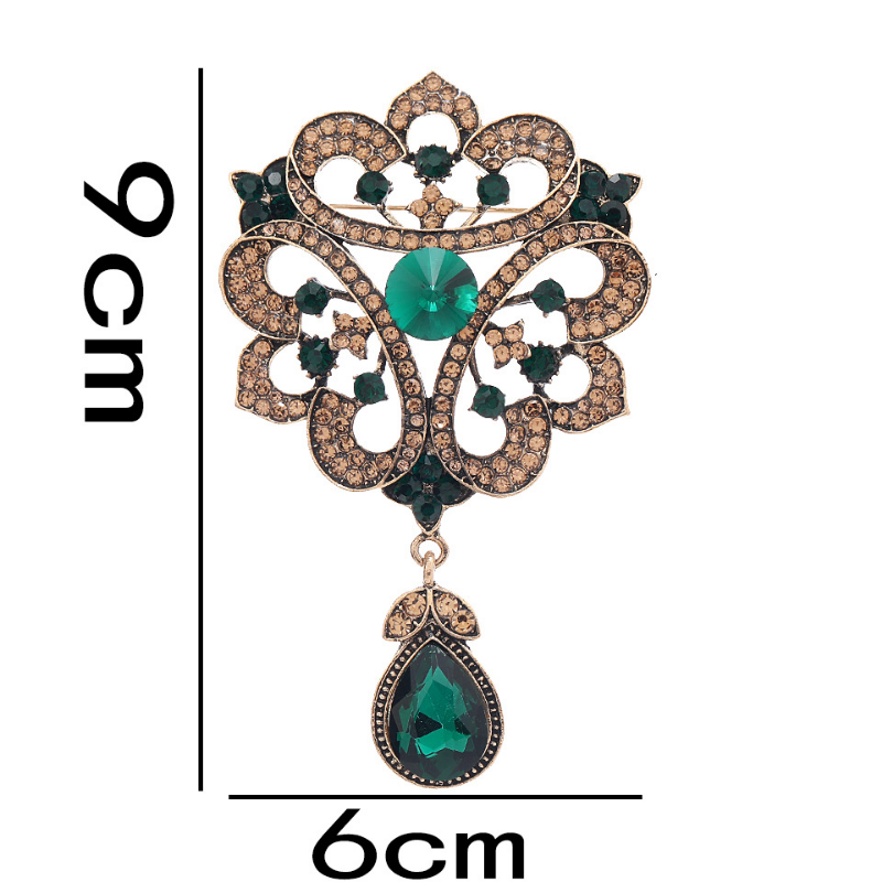 Women Men Vintage Brooch Pin Elegant Enamel Pin Antique Jewelry Noble ...