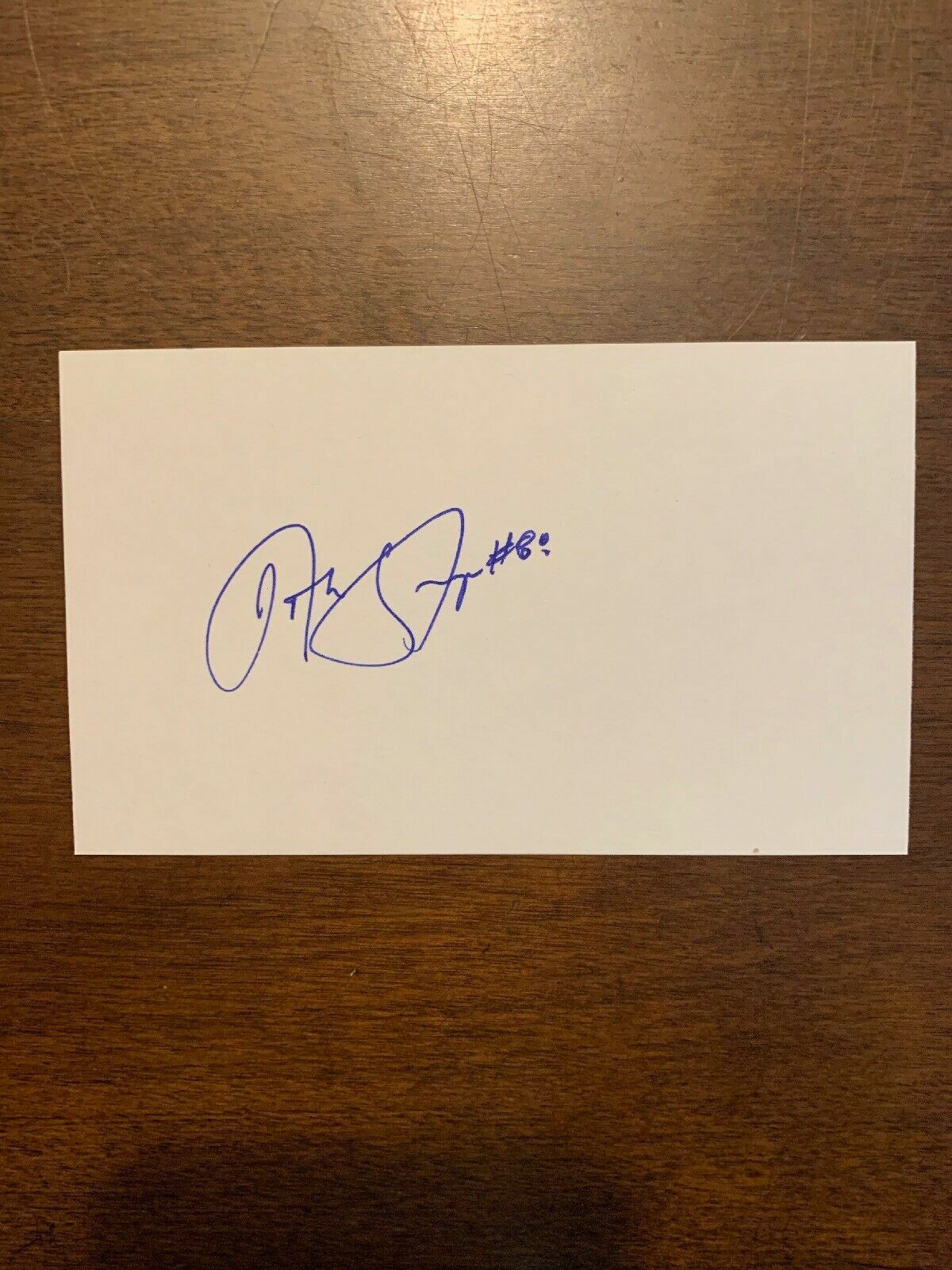 JONATHAN STUPAR - VIRGINIA FOOTBALL - AUTHENTIC AUTOGRAPH SIGNED INDEX ...