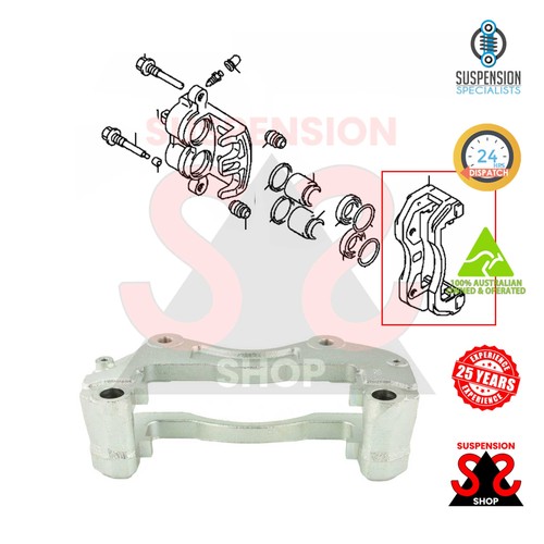 Front Axle Right Rh Brake Caliper Bracket Set Suit MITSUBISHI Pajero 3. ...