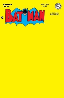 Batman #47 Facsimile Edition Blank Variant Cover C | eBay