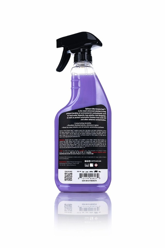 Optimum Ultra Ceramic Seal – Super Slick, Hydrophobic Spray-on Ceramic ...