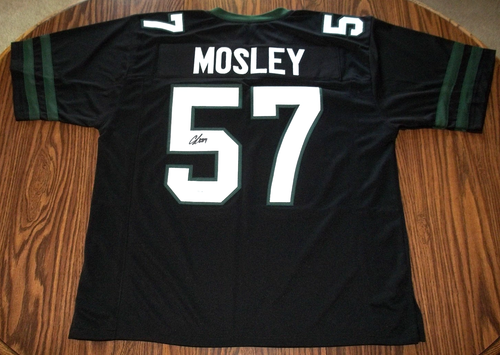 CJ Mosley HAND-SIGNED Custom Jets XL Jersey - JSA Witnessed - .99 NR ...
