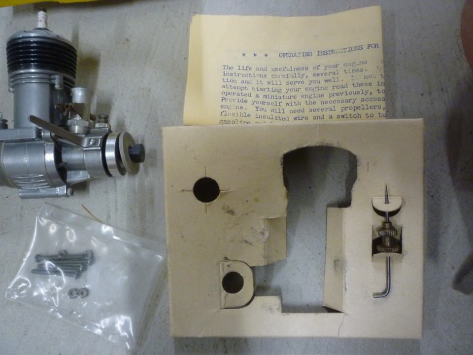 Vintage Forster .29 R Model Airplane Engine 29 - 1958 With Tank M3 | eBay