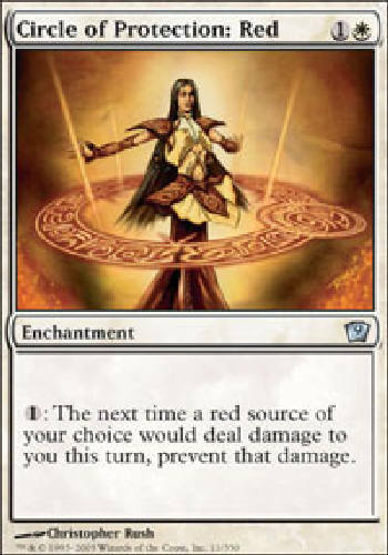 CIRCLE OF PROTECTION: RED 9th Edition MTG Magic the Gathering Cards ...