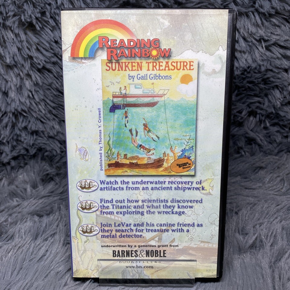 Reading Rainbow: Sunken Treasure VHS Tape LeVar Burton PBS Educational ...
