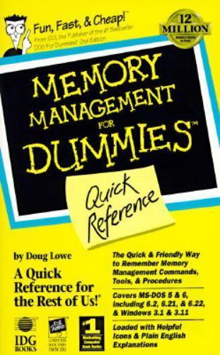 Memory Management : Quick Reference by Doug Lowe (1995, Trade Paperback ...