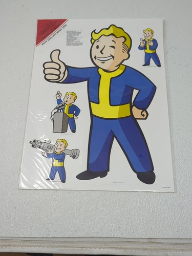 Rare Large Promo Fallout 3 sticker set Limited Edition vault boy ...