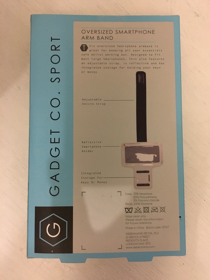 Brand New (boxed) Gadget Co Oversize Smartphone Arm band From Debenhams ...