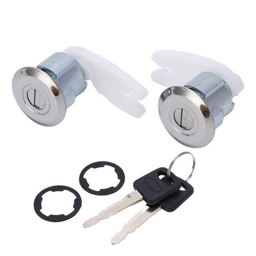 2x Door Lock Cylinder Kit w/ Key For Ford F150 F250 F350 Explorer F4TZ ...