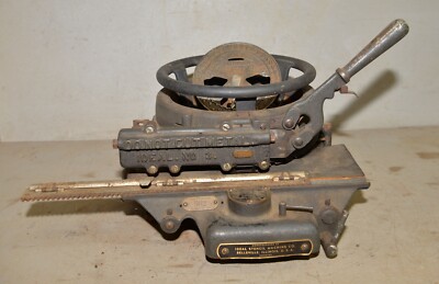 Vintage cast iron Ideal stencil machine No 3 collectible industrial ...
