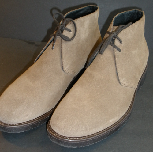 Mens leather suede rubber sole Boot size 12us 45eu Antica Cuoieria ...