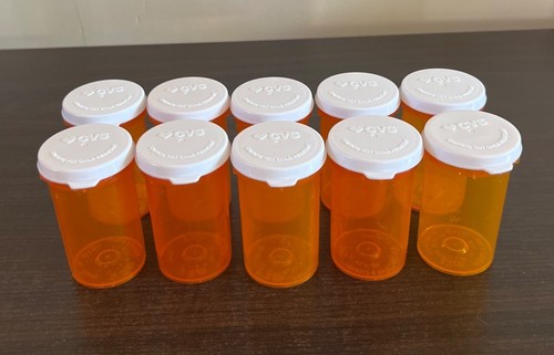 Lot Of 10 Empty Plastic Pill RX Bottles Medicine Crafting Fishing ...