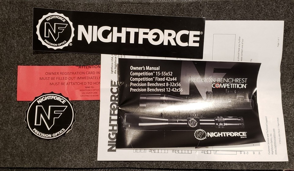 Nightforce 12-42X56 NP-R2 illuminated Riflescope - Factory Certified ...