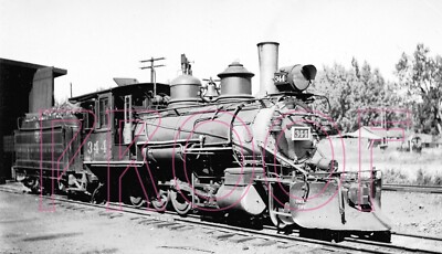 Denver & Rio Grande Western (D&RGW) Engine 344 at Montrose in 1938 ...