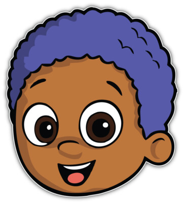Goby Face Bubble Guppies Cartoon Sticker Bumper Decal - ''SIZES'' | eBay