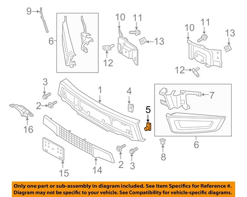 FORD OEM 15-23 Bronco Bumper Components-Mount Bracket Nut N800296S900 ...