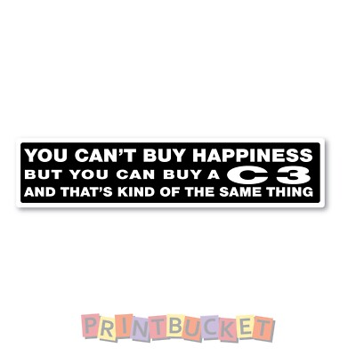 Buy a C3 sticker 200mm quality water & fade proof vinyl | eBay Australia