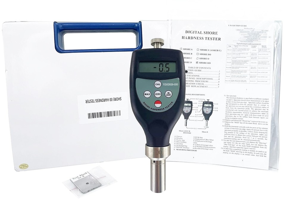 Portable Shore OO Hardness Tester Durometer with Range 10-90HOO ...